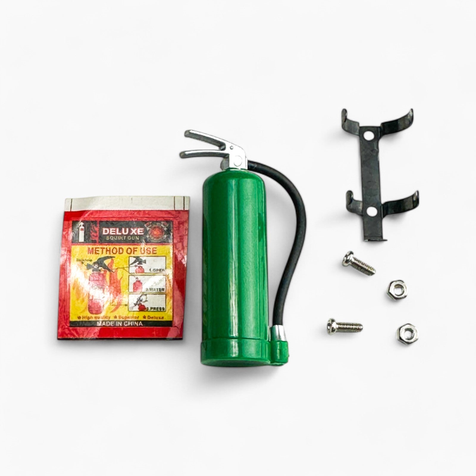 Plastic Fire Extinguisher (Green with Sticker)